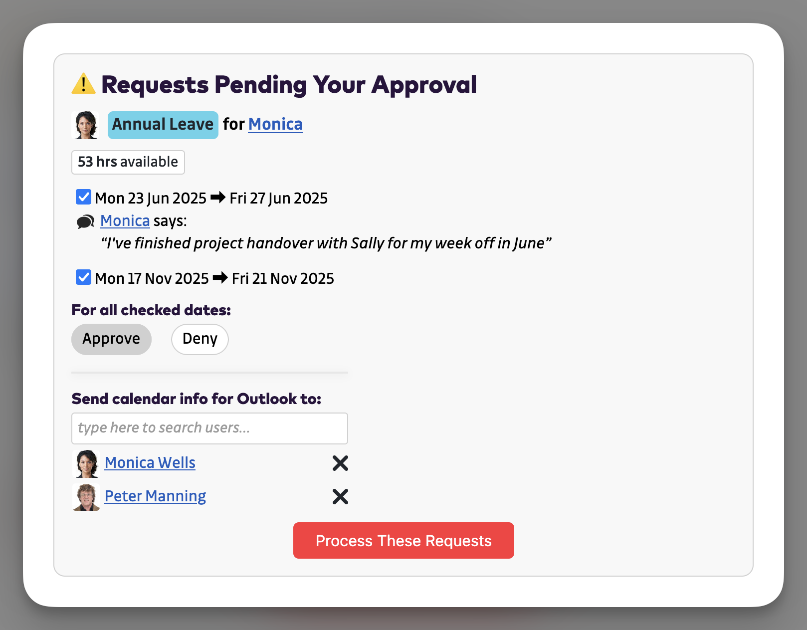 Reviewing and Approving Leave Requests – Hiro Help Centre