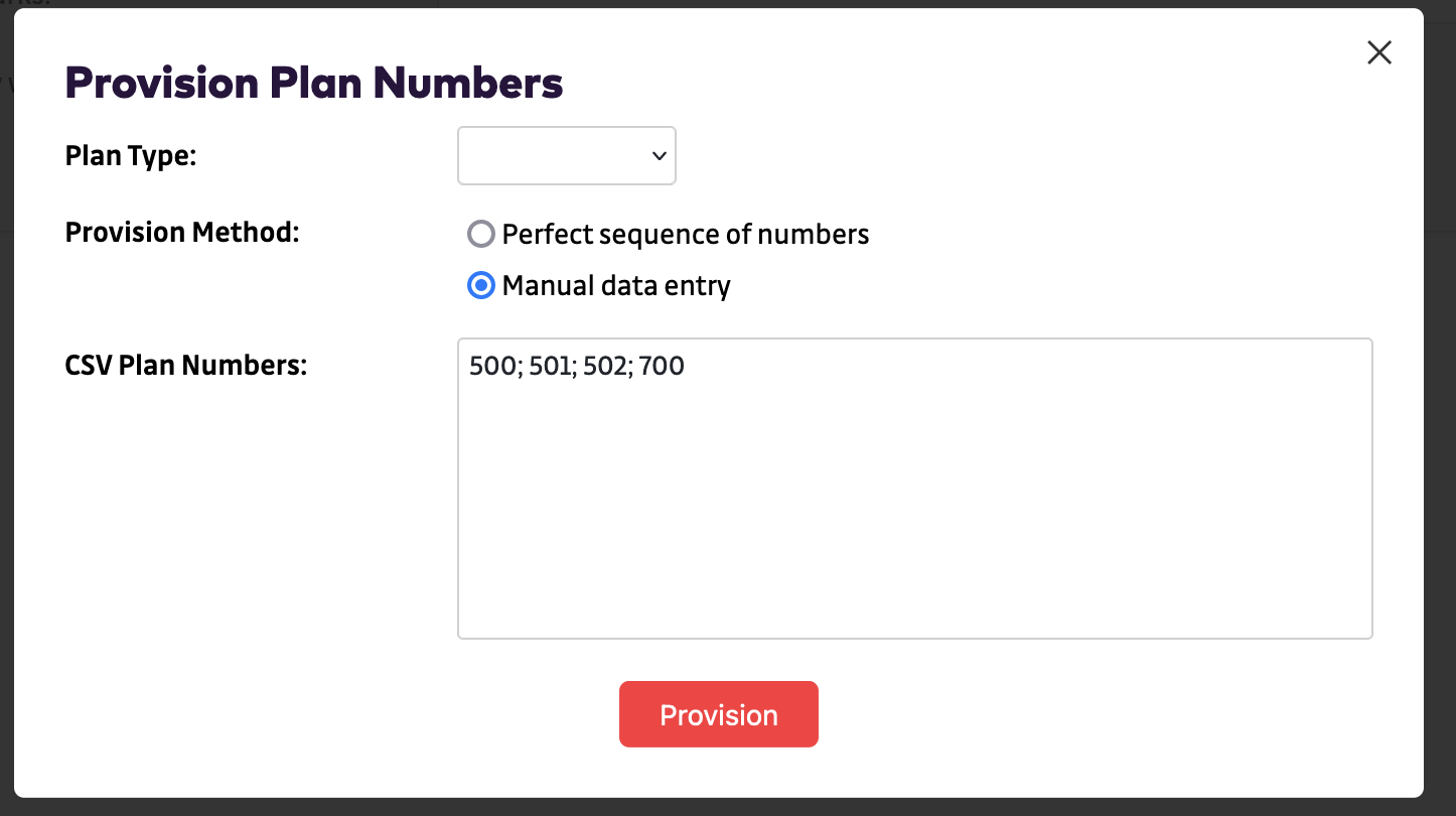 Provision Plan Numbers – Hiro Help Centre