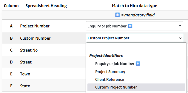 Custom Project Numbers – Hiro Help Centre